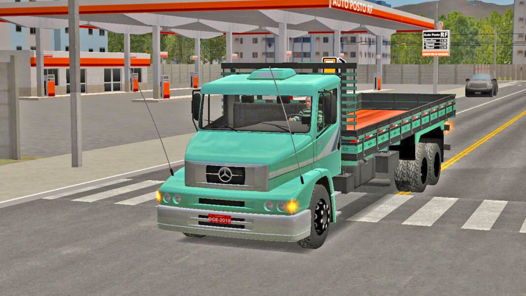 Skins Mercedes Benz 1620 Verde Com Faixas | Rodrigo Games