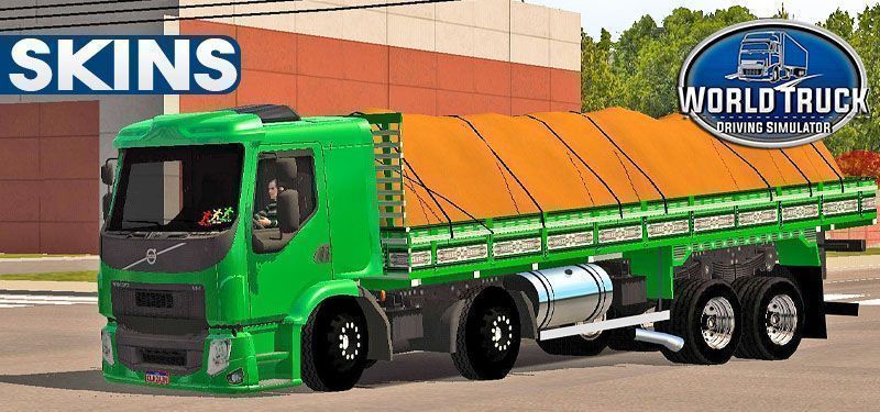 Skins Volvo VM Bitruck Verde ‘QUALIFICADO ESTILO VERDUREIRO’ | Rodrigo Games
