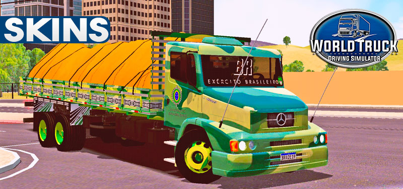 Skins Mercedes Benz 1620 Exercito Brasileiro ‘EXCLUSIVO’ | Rodrigo Games