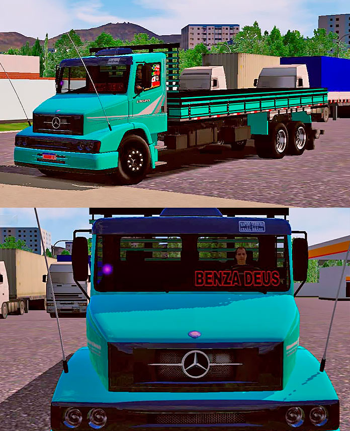 Skins Mercedes Benz 1620 ‘QUALIFICADO COM FAIXAS’ | Rodrigo Games