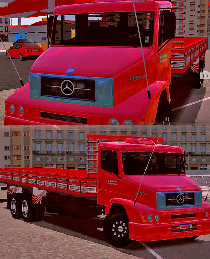 Skins Mercedes Benz 1620 Vermelho ‘Vermelho Verdureiro’ | Rodrigo Games