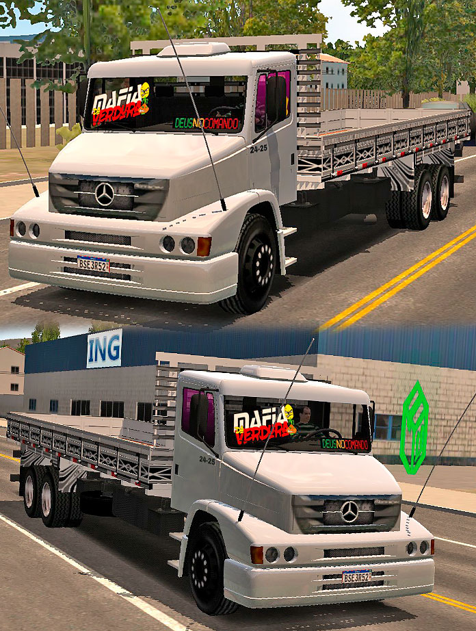 Skins Mercedes Benz ATRON CINZA (SKIN DO 1620) | Rodrigo Games