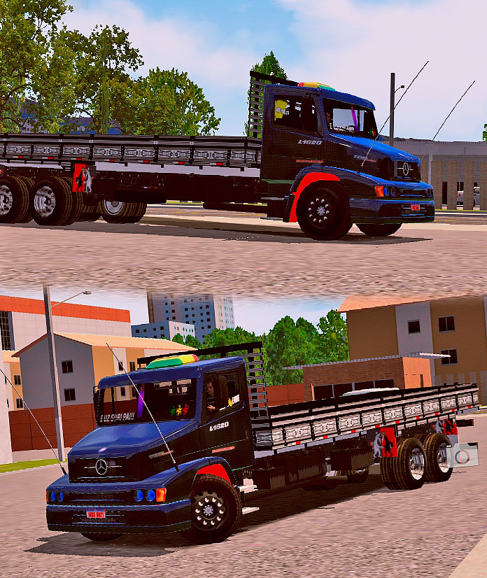 Skins Mercedes Benz 1620 Preto (VERDUREIRO ESTILY) | Rodrigo Games