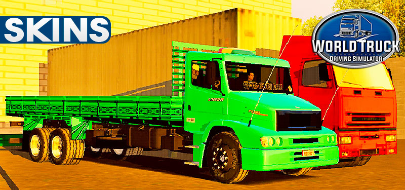 Skins Mercedes Benz 1620 Personalizado Verde Clarinho Verdureiro | Rodrigo Games