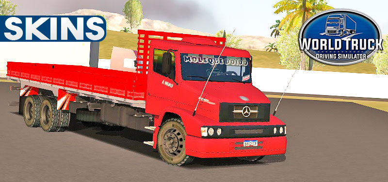 Skins Mercedes Benz 1620 Todo Vermelho ‘VERDUREIRO’ | Rodrigo Games