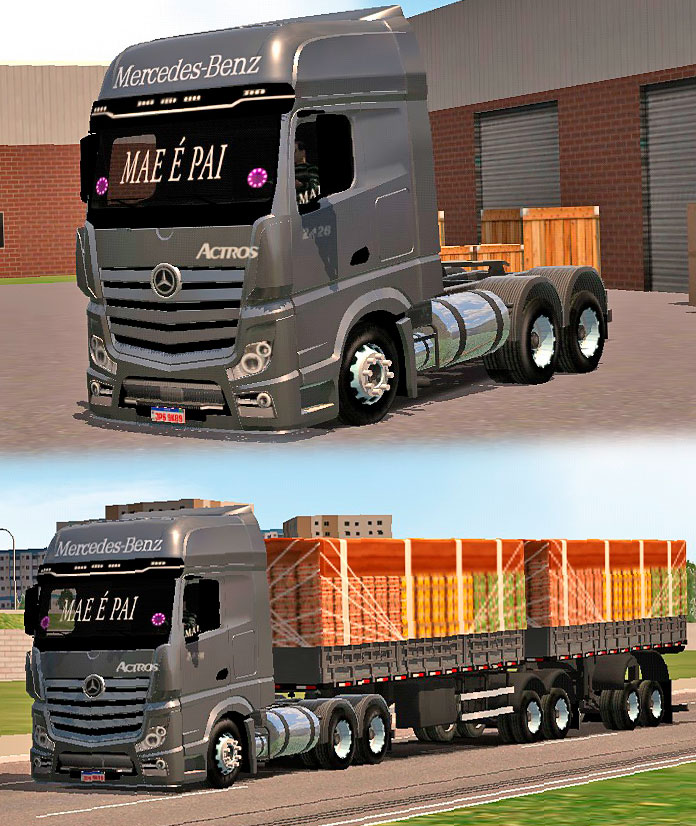 Skins Mercedes Benz Actros Cinza No Bitrem Verdureiro ‘QUALIFICADO’ | Rodrigo Games
