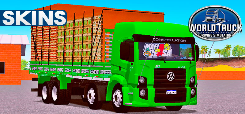 Skins VW Constellation Verde Claro Qualificado Verdureiro | Rodrigo Games